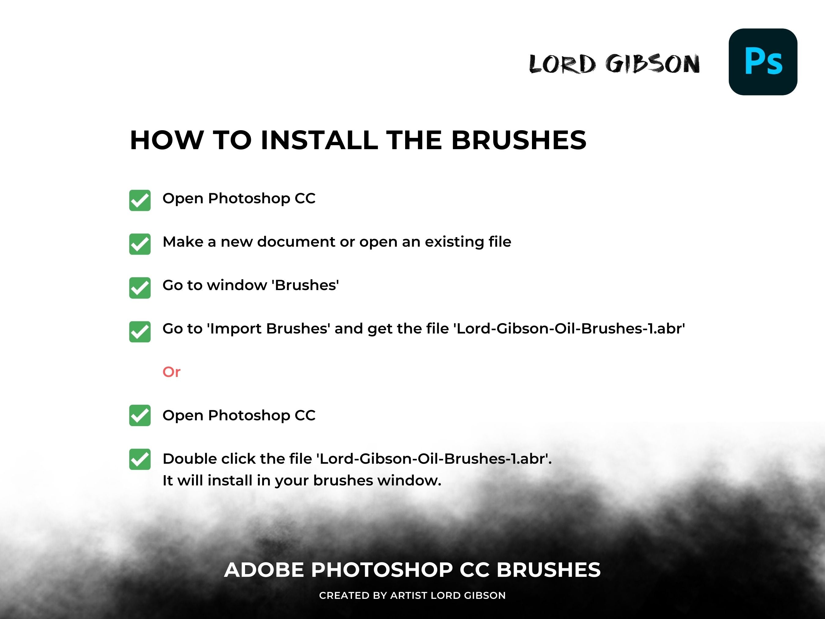 12 Digital Oil Brushes for Photoshop CC (by Lord Gibson) – LORD GIBSON